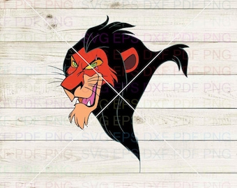 Scar_the_lion_king_5 Svg Dxf Eps Pdf Png, Cricut, Cutting File, Vector ...