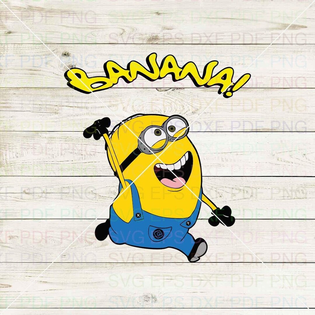Minions_011 Svg Dxf Eps Pdf Png, Cricut, Cutting File, Vector, Clipart ...