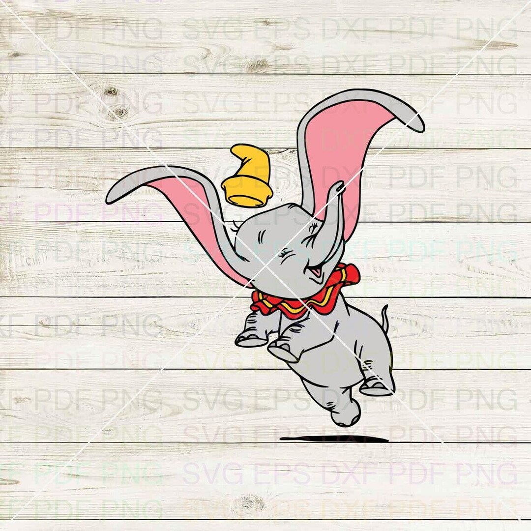 Dumbo_012 Svg Dxf Eps Pdf Png, Cricut, Cutting File, Vector, Clipart ...