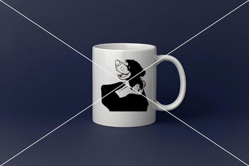 Mowgli_and_baloo_silhouette_the_jungle_book_024 Svg Dxf Eps Pdf Png ...