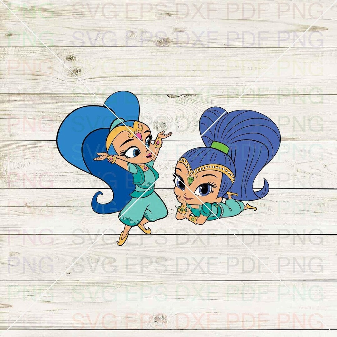 Shimmer_and_shine_011 Svg Dxf Eps Pdf Png, Cricut, Cutting File, Vector ...