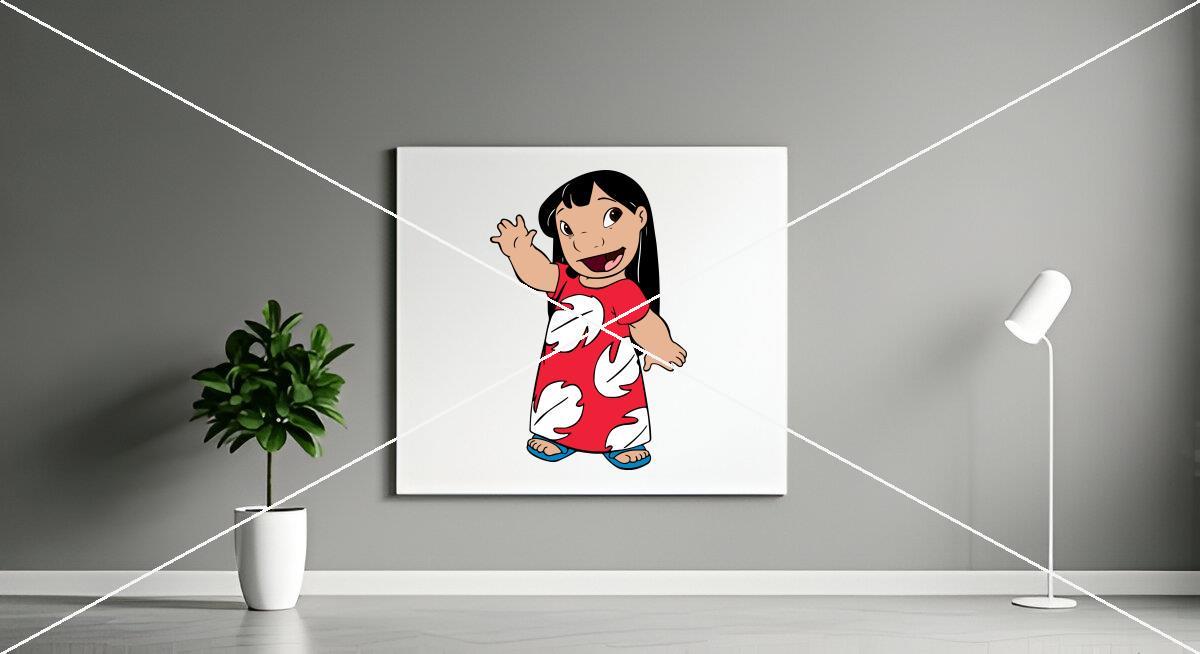 Lilo_waving_lilo_and_stitch_008 Svg Dxf Eps Pdf Png, Cricut, Cutting ...