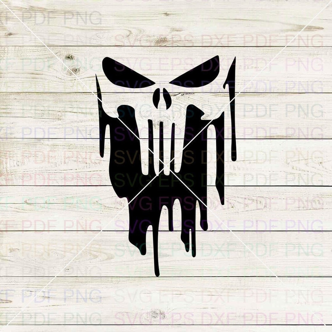 Punisher_silhouette_027 Svg Dxf Eps Pdf Png, Cricut, Cutting File ...