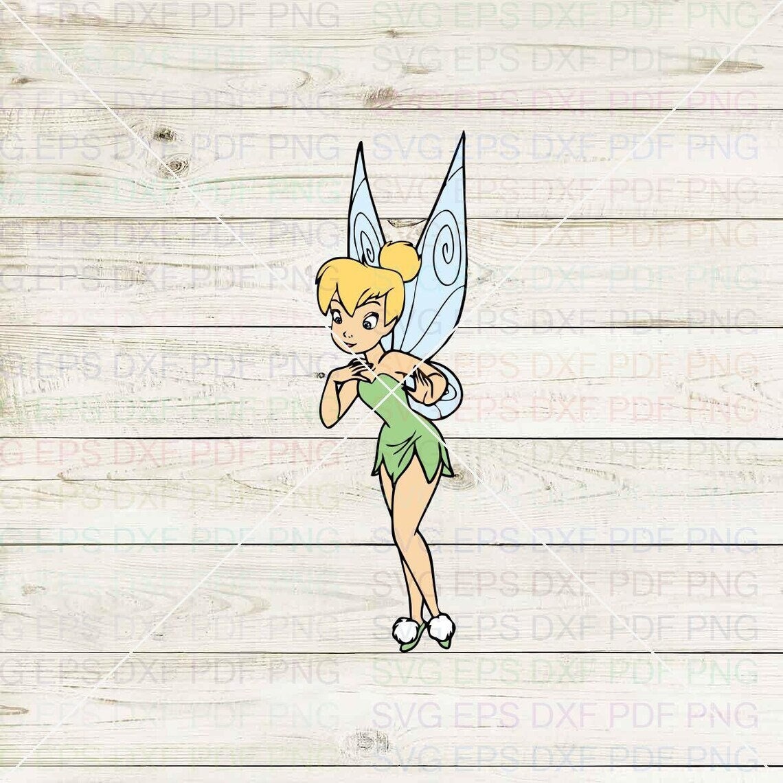 Tinker_bell_009 Svg Dxf Eps Pdf Png, Cricut, Cutting File, Vector ...