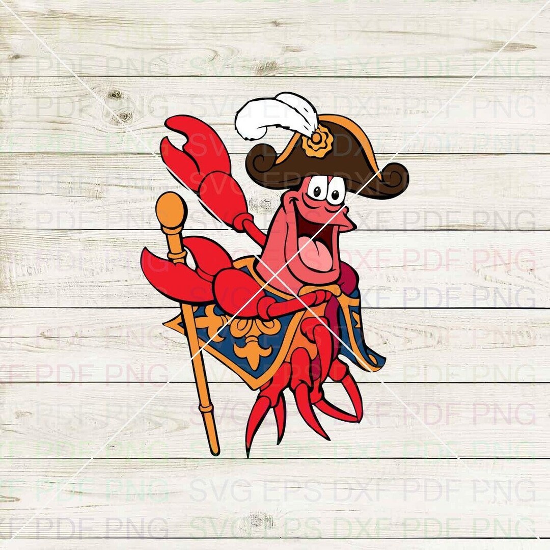 Sebastian_the_crab_the_little_mermaid_022 Svg Dxf Eps Pdf Png, Cricut ...