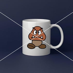 Goomba_super_mario_015 Svg Dxf Eps Pdf Png, Cricut, Cutting File ...