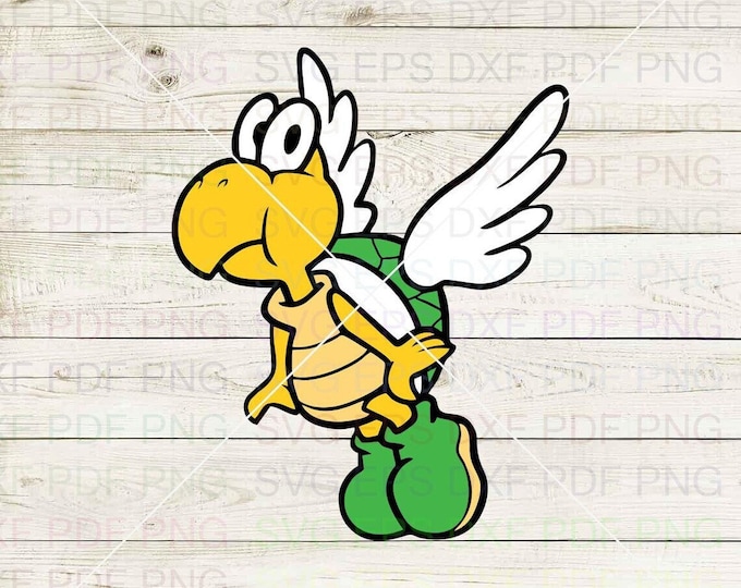 Koopa Troopa 3 Svg, Png, Pdf, Dxf - Etsy Canada