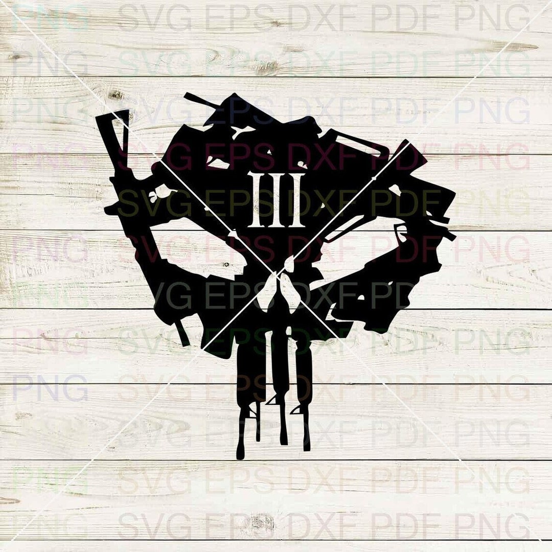 Punisher_silhouette_003 Svg Dxf Eps Pdf Png, Cricut, Cutting File ...