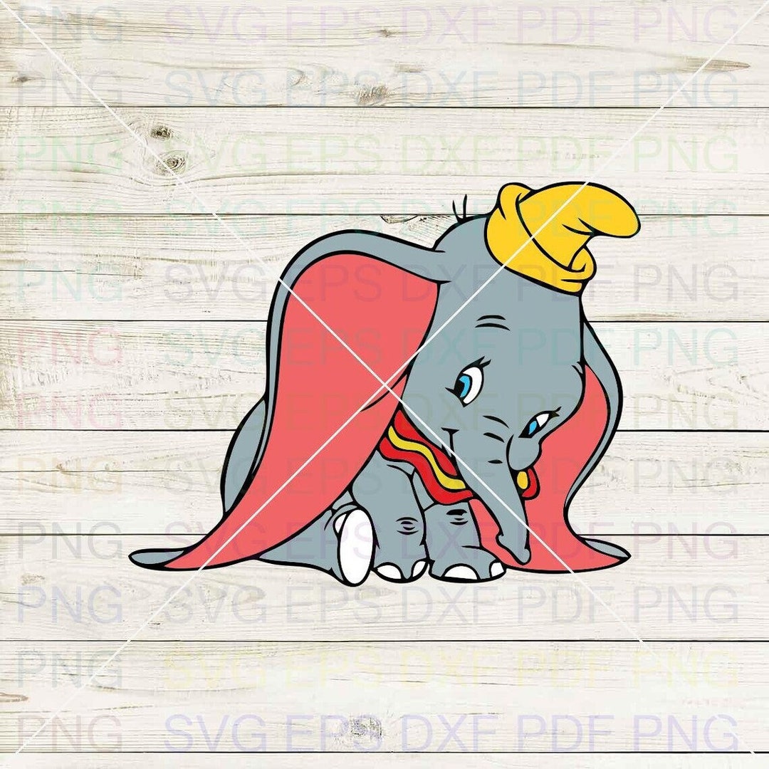 Dumbo_042 Svg Dxf Eps Pdf Png, Cricut, Cutting File, Vector, Clipart ...