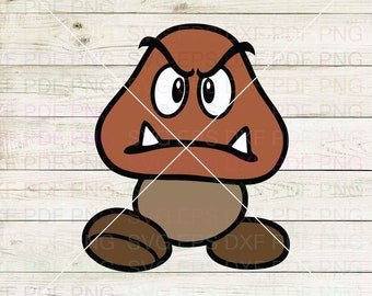 Luigi_super_mario Svg Dxf Eps Pdf Png, Cricut, Cutting File, Vector ...