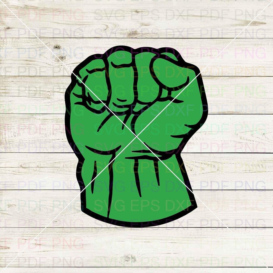 Hulk_hand_face_silhouette_026 Svg Dxf Eps Pdf Png, Cricut, Cutting File ...