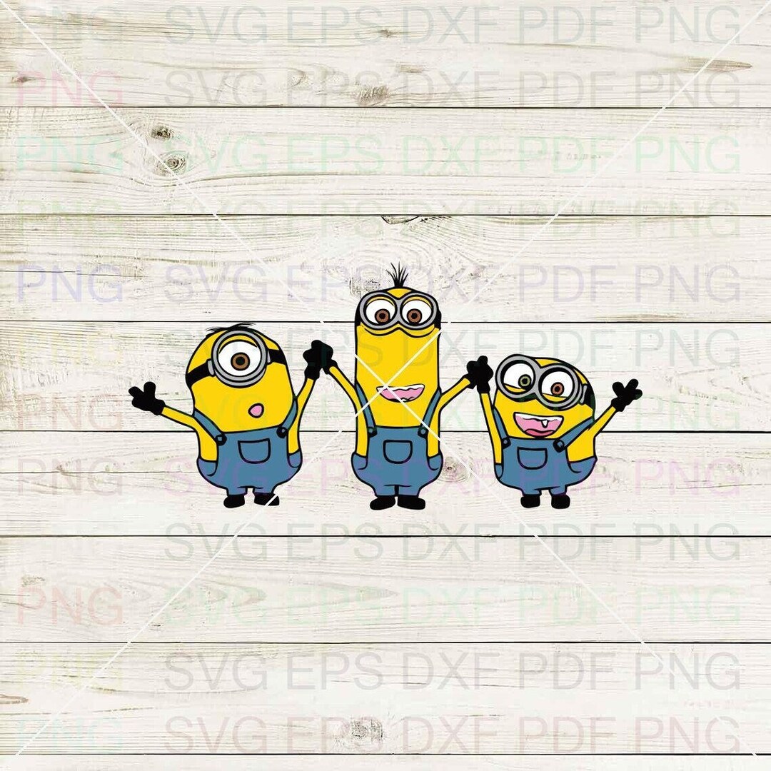 Minions_012 Svg Dxf Eps Pdf Png, Cricut, Cutting File, Vector, Clipart ...