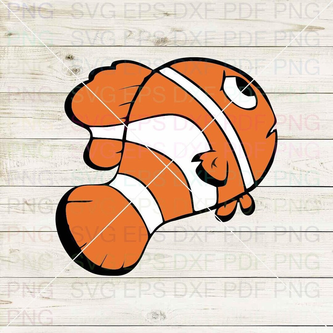 Nemo_finding_nemo_027 Svg Dxf Eps Pdf Png, Cricut, Cutting File, Vector ...