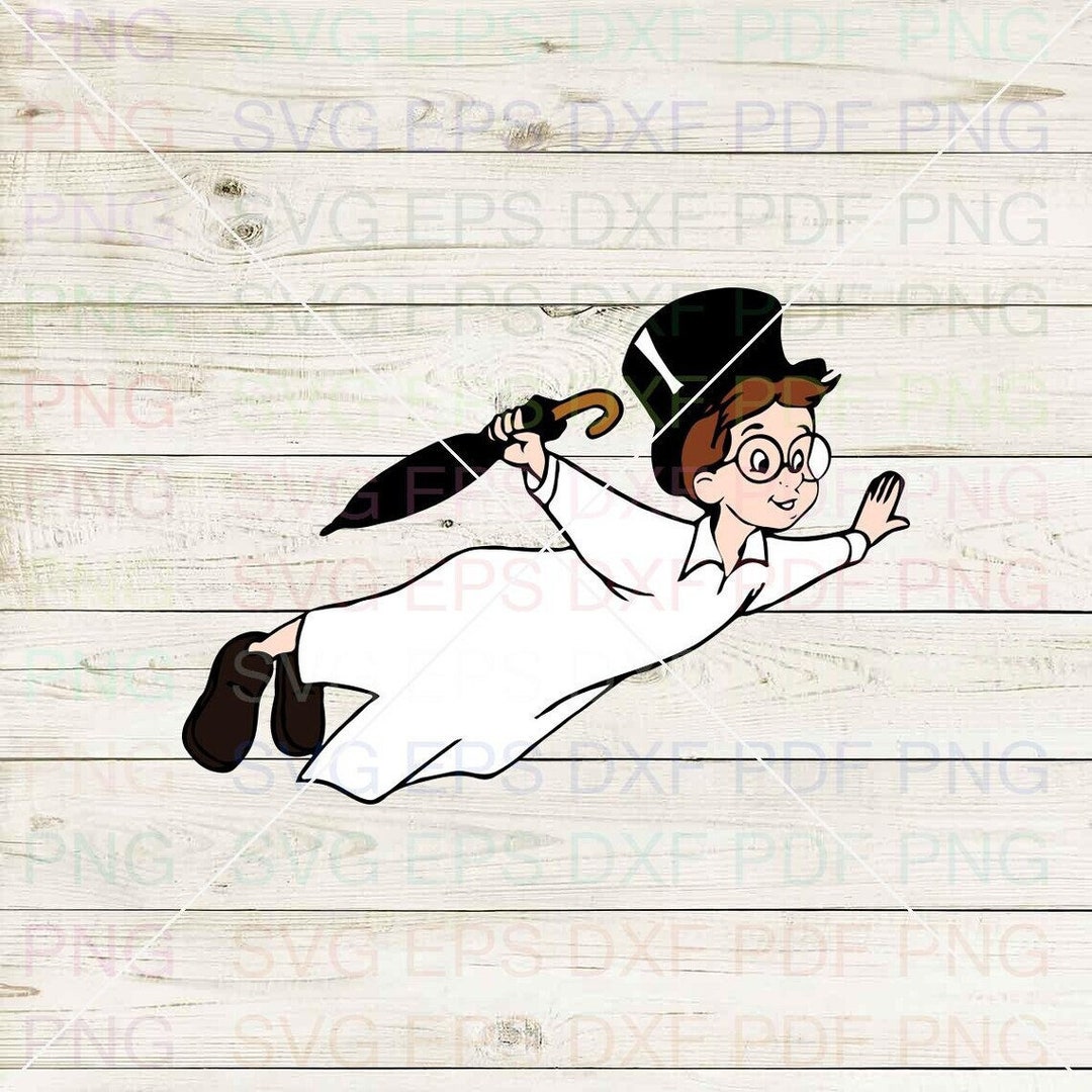 Dr_john_darling_flying_peter_pan_021 Svg Dxf Eps Pdf Png, Cricut, Cutting File, Vector, Clipart ...