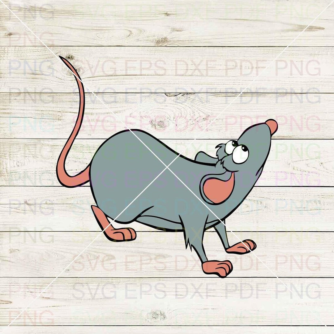 Mouse_remy_ratatouille_003 Svg Dxf Eps Pdf Png, Cricut, Cutting File ...