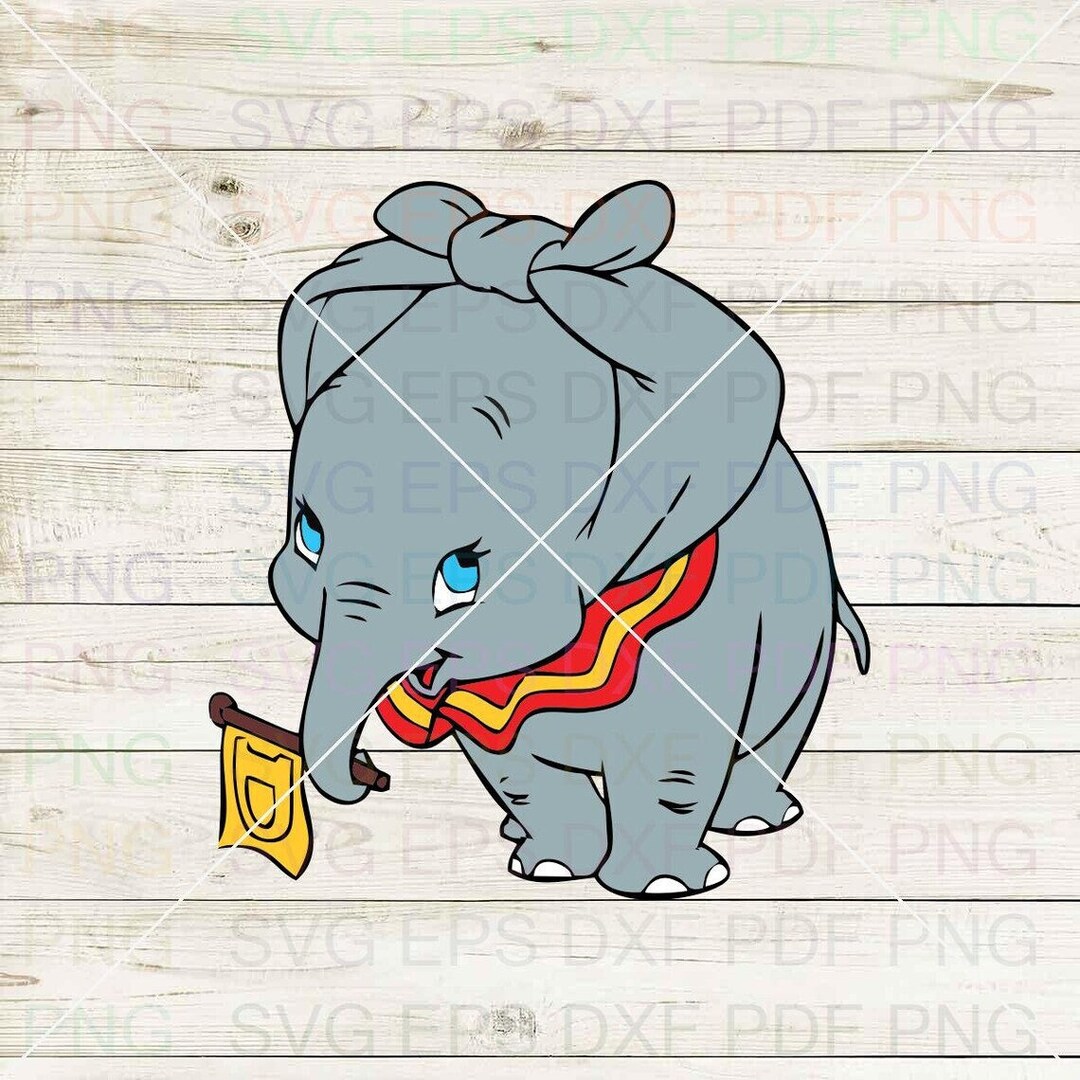Dumbo_044 Svg Dxf Eps Pdf Png, Cricut, Cutting File, Vector, Clipart ...