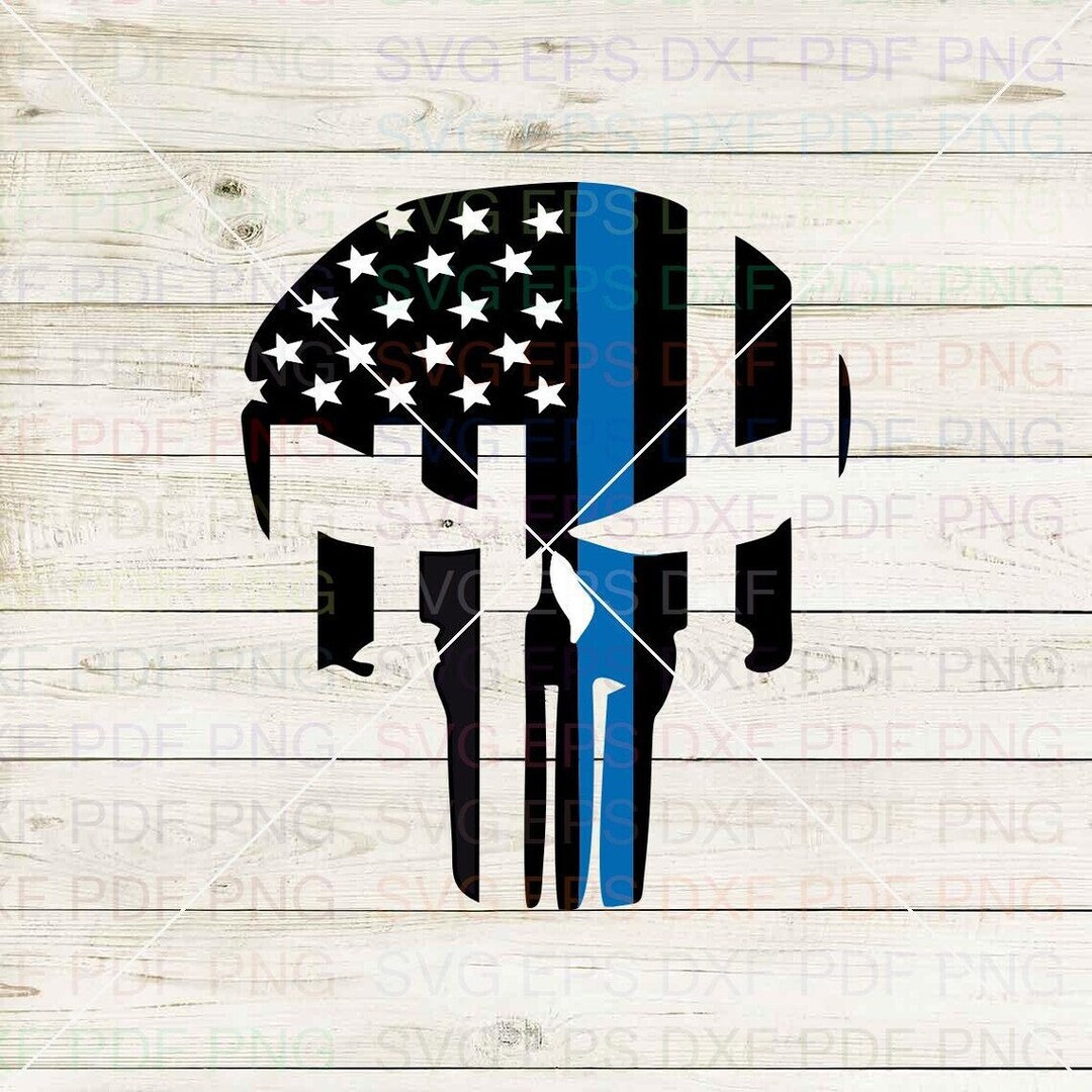 Punisher_silhouette_011 Svg Dxf Eps Pdf Png, Cricut, Cutting File ...