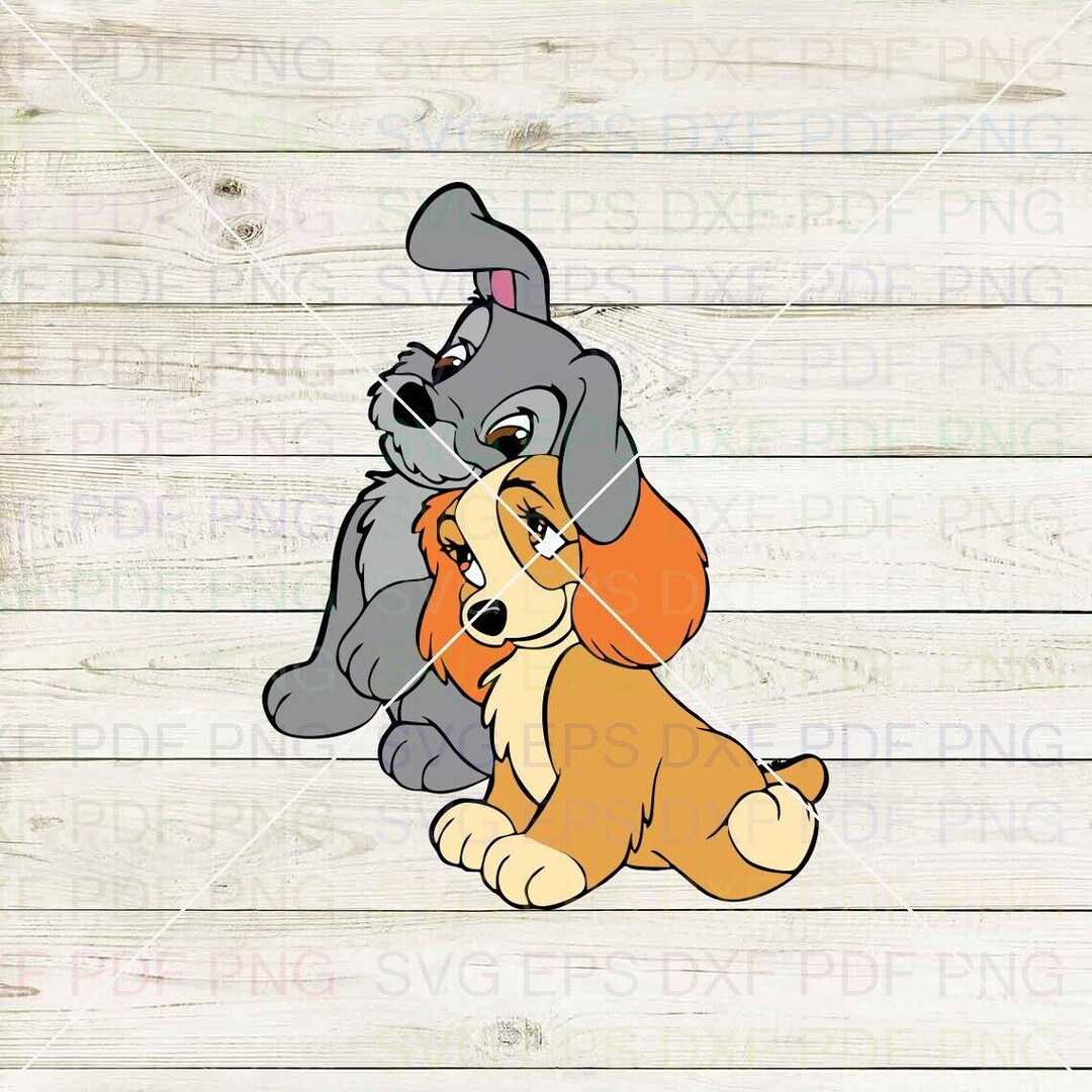 Lady_and_the_tramp_012 Svg Dxf Eps Pdf Png, Cricut, Cutting File ...