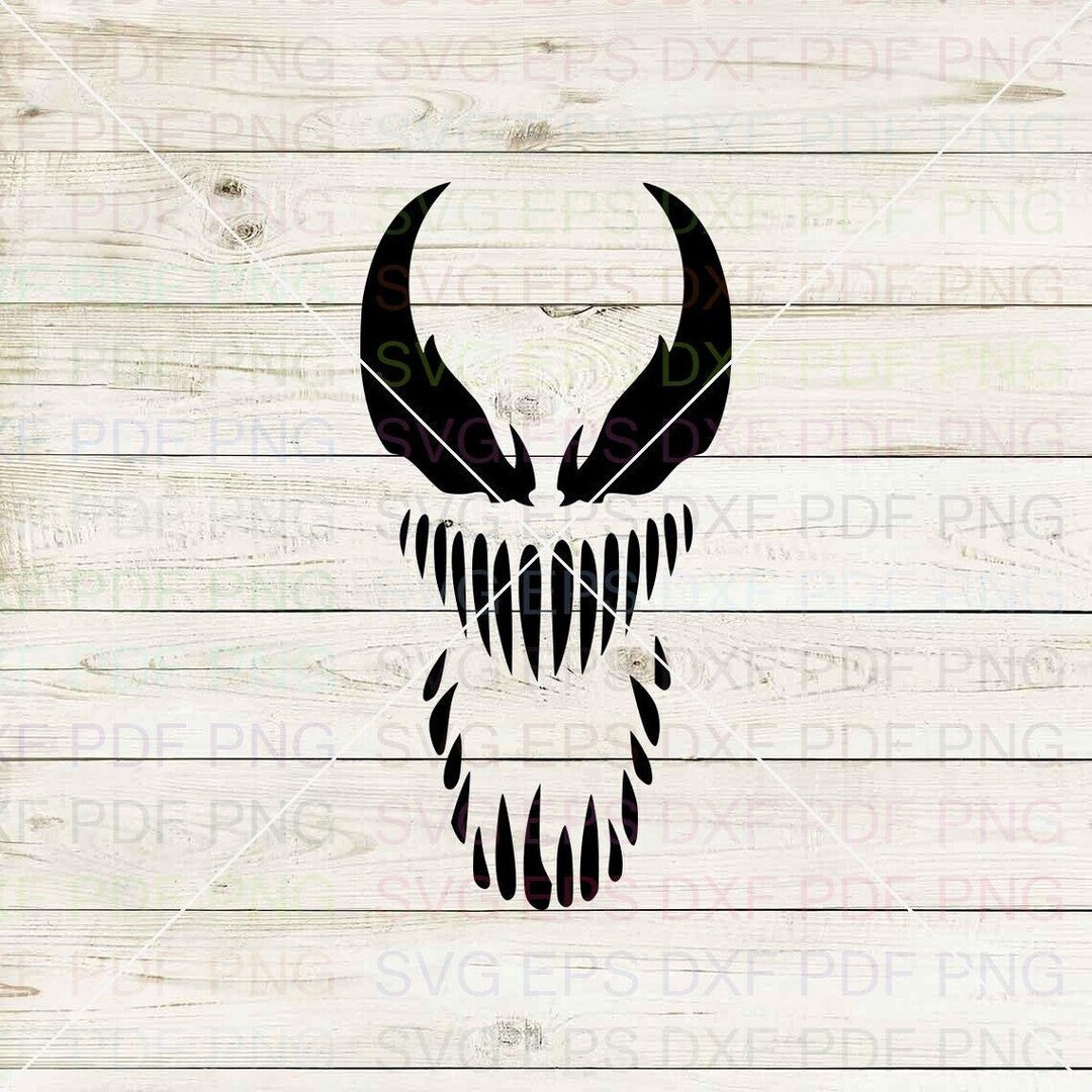 Venom_silhouette_001 Svg Dxf Eps Pdf Png, Cricut, Cutting File, Vector ...