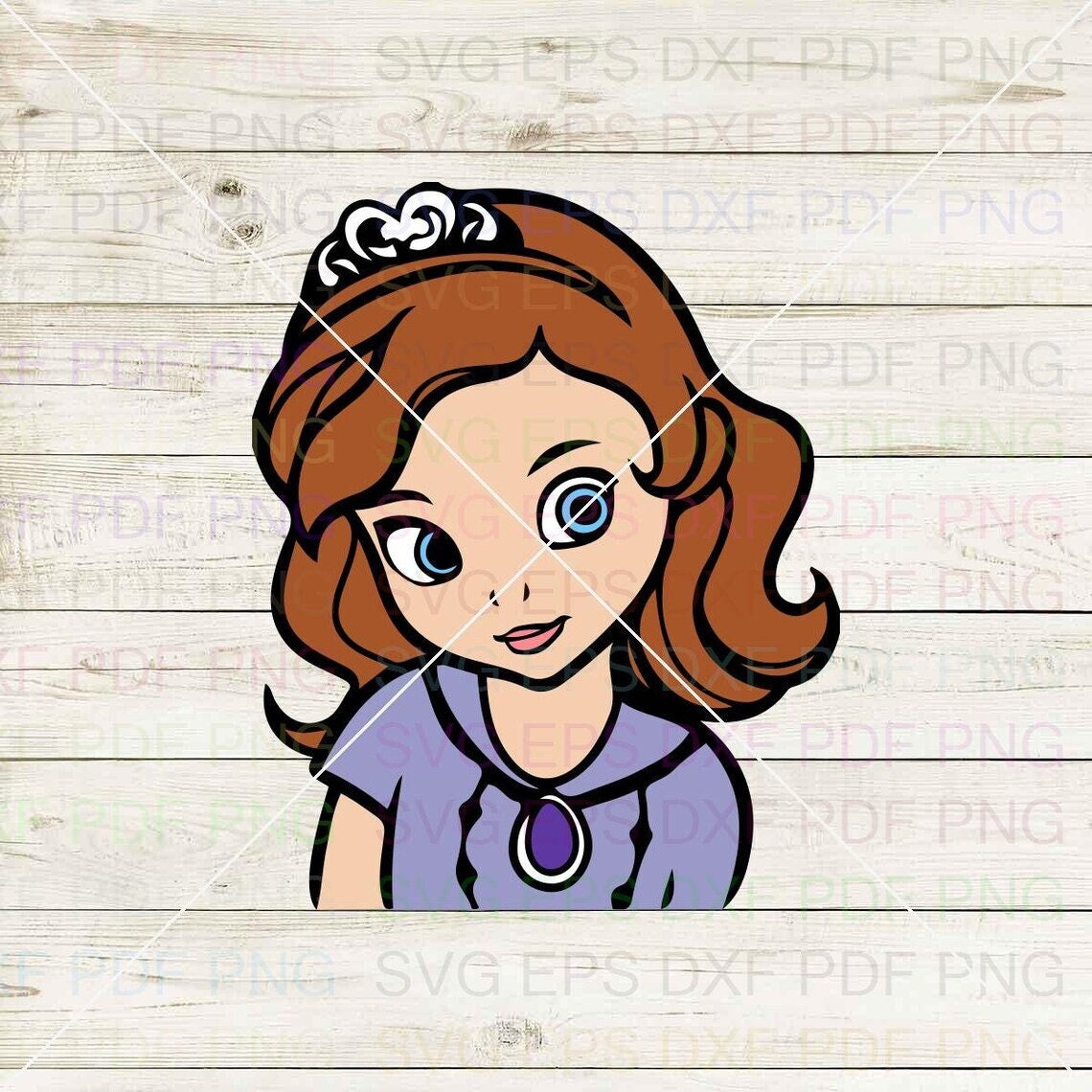 Princess_sofia_sofia_the_first_003 Svg Dxf Eps Pdf Png, Cricut, Cutting ...