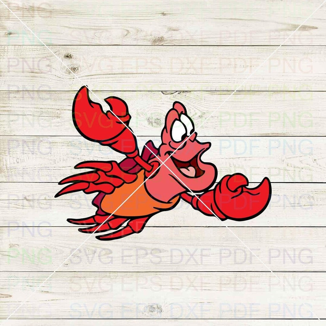 Sebastian_the_crab_the_little_mermaid_027 Svg Dxf Eps Pdf Png, Cricut ...