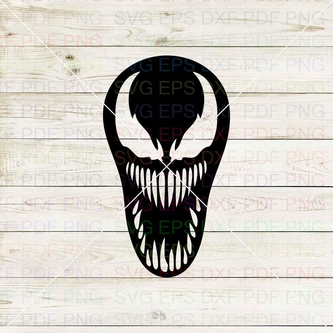Venom_silhouette_002 Svg Dxf Eps Pdf Png, Cricut, Cutting File, Vector ...