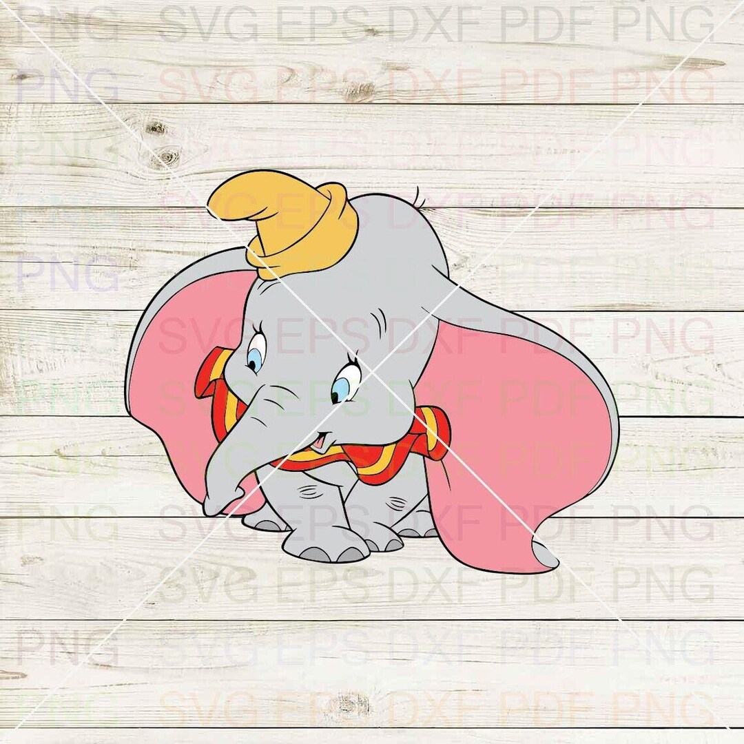 Dumbo_036 Svg Dxf Eps Pdf Png, Cricut, Cutting File, Vector, Clipart ...