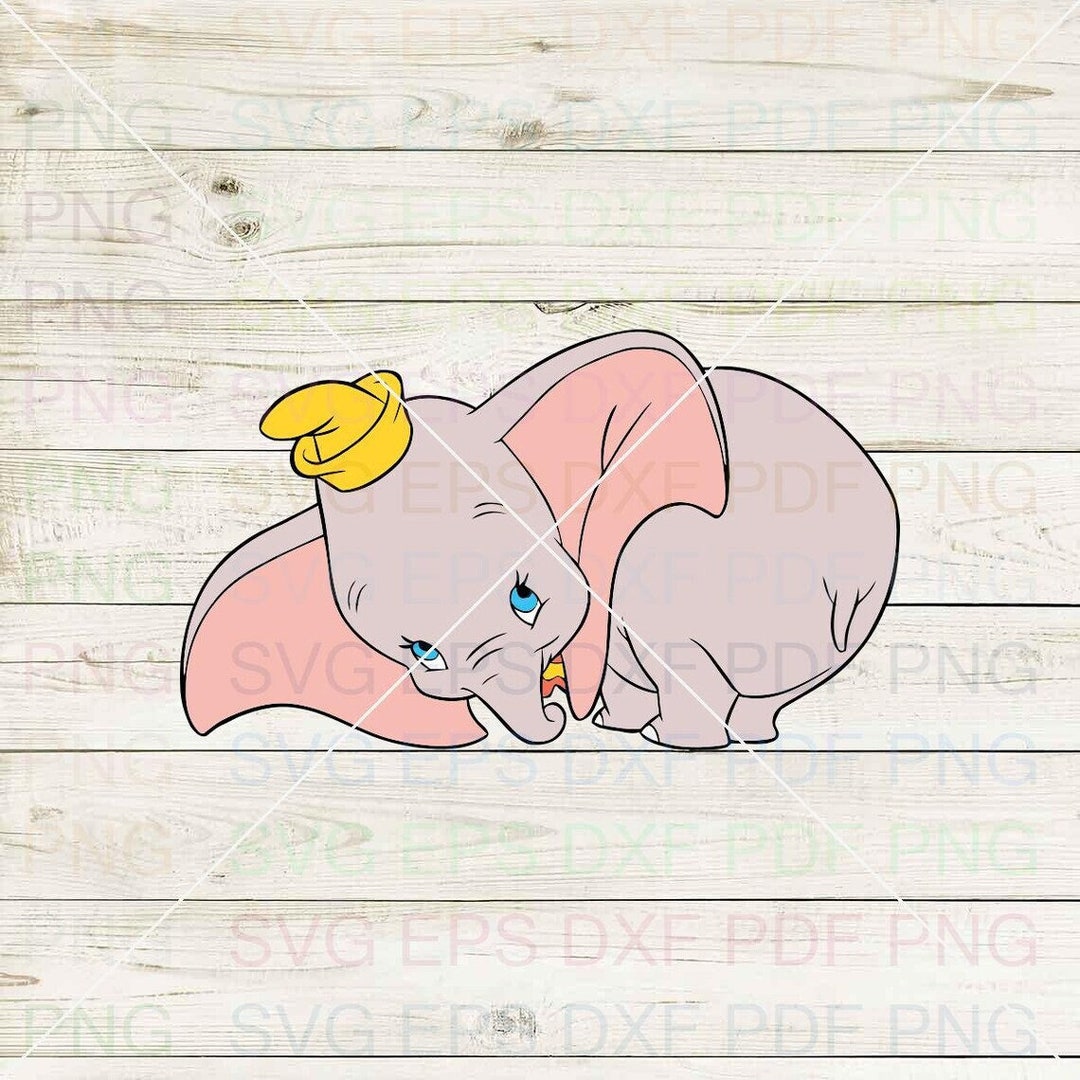 Dumbo_006 Svg Dxf Eps Pdf Png, Cricut, Cutting File, Vector, Clipart ...