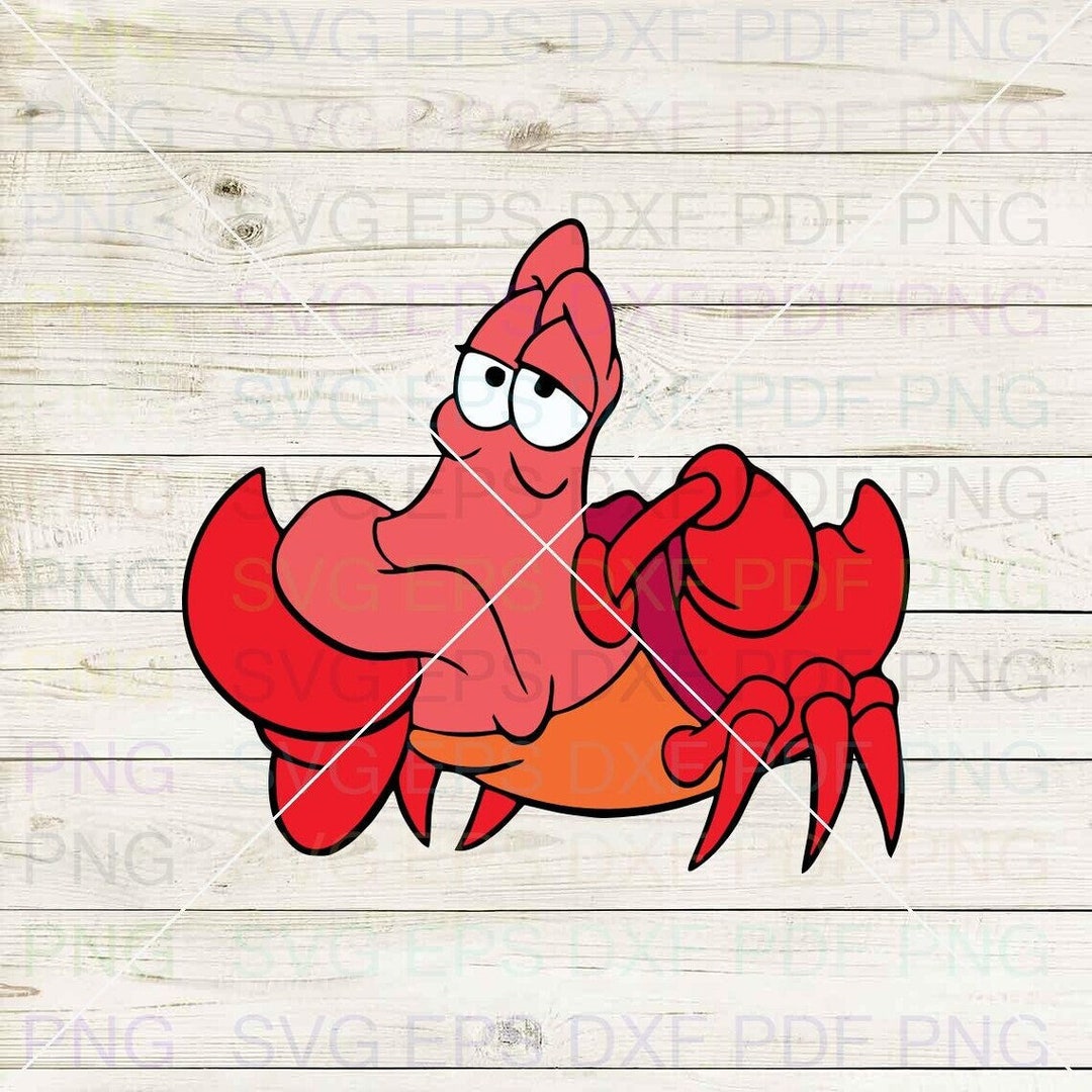 Sebastian_the_crab_the_little_mermaid_021 Svg Dxf Eps Pdf Png, Cricut ...