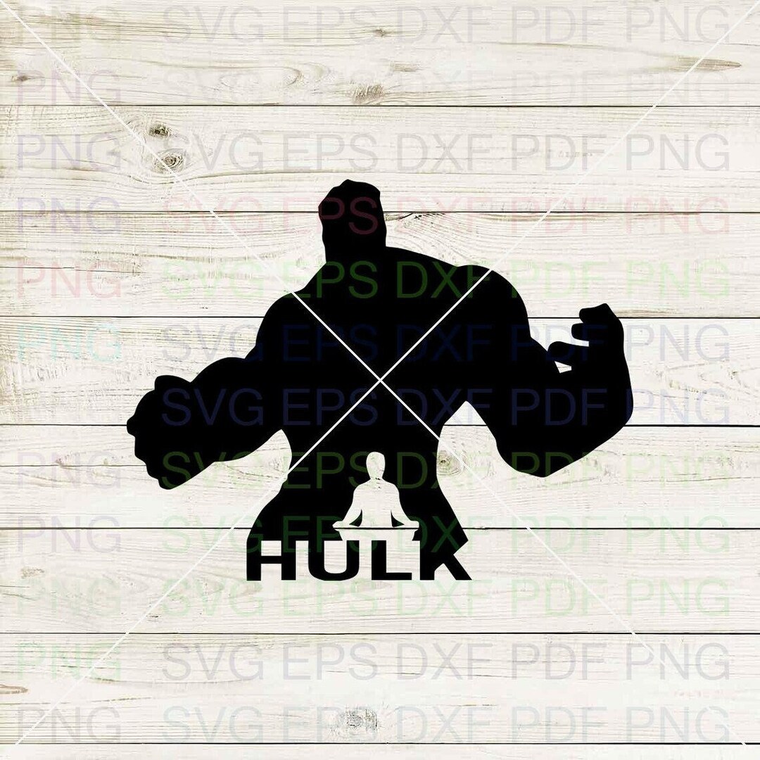 Hulk_hand_face_silhouette_001 Svg Dxf Eps Pdf Png, Cricut, Cutting File ...