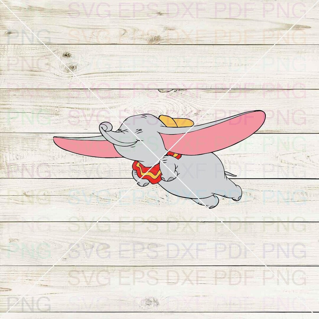 Dumbo_005 Svg Dxf Eps Pdf Png, Cricut, Cutting File, Vector, Clipart ...