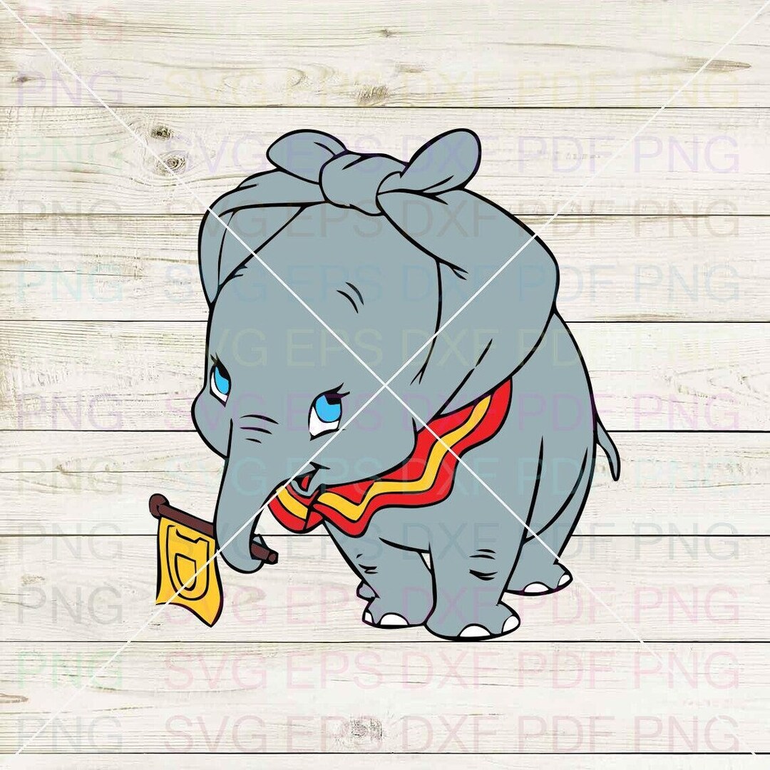 Dumbo_043 Svg Dxf Eps Pdf Png, Cricut, Cutting File, Vector, Clipart ...