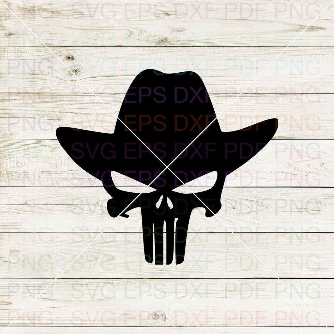 Punisher_silhouette_006 Svg Dxf Eps Pdf Png, Cricut, Cutting File ...