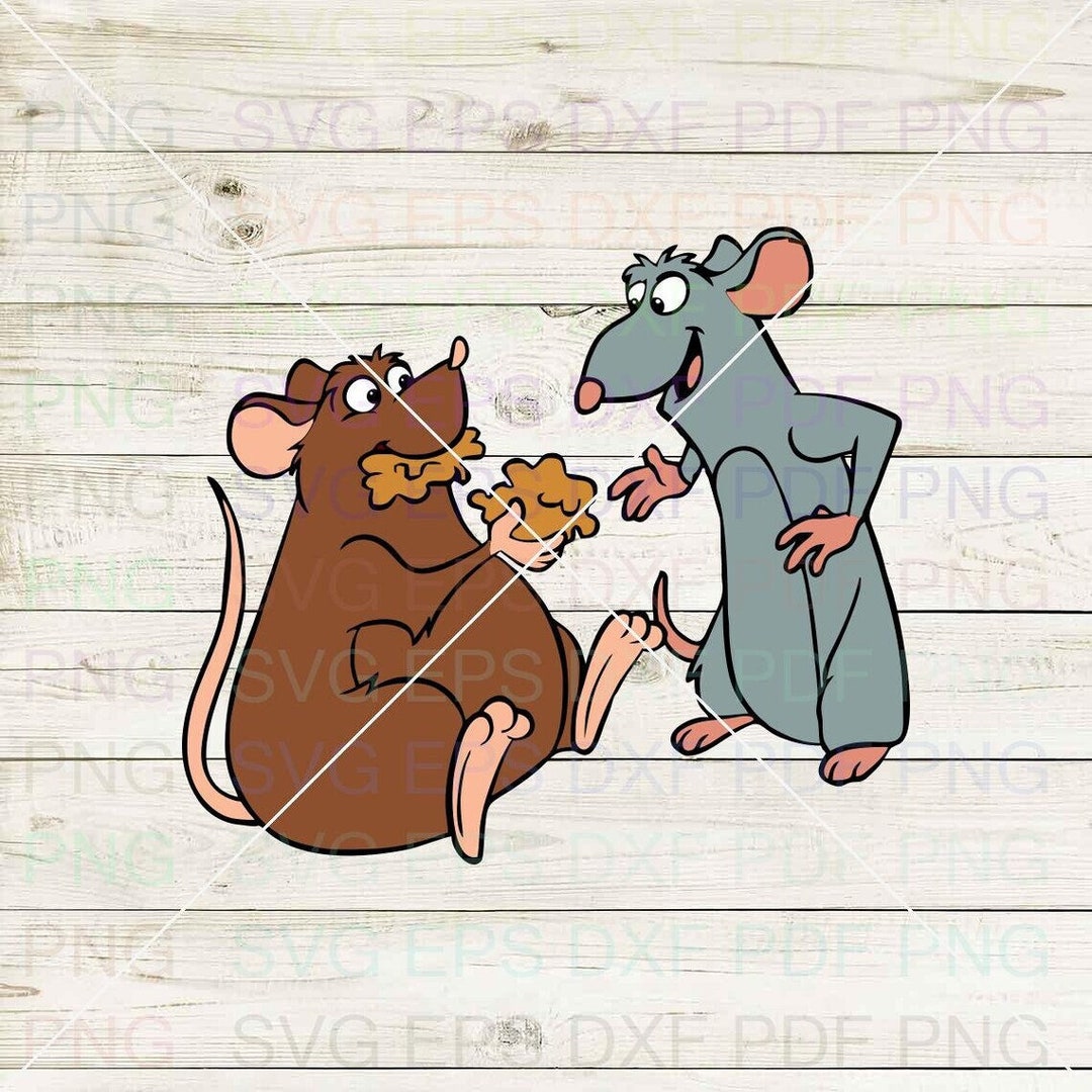 Mouse_remy_and_emile_ratatouille_007 Svg Dxf Eps Pdf Png, Cricut ...