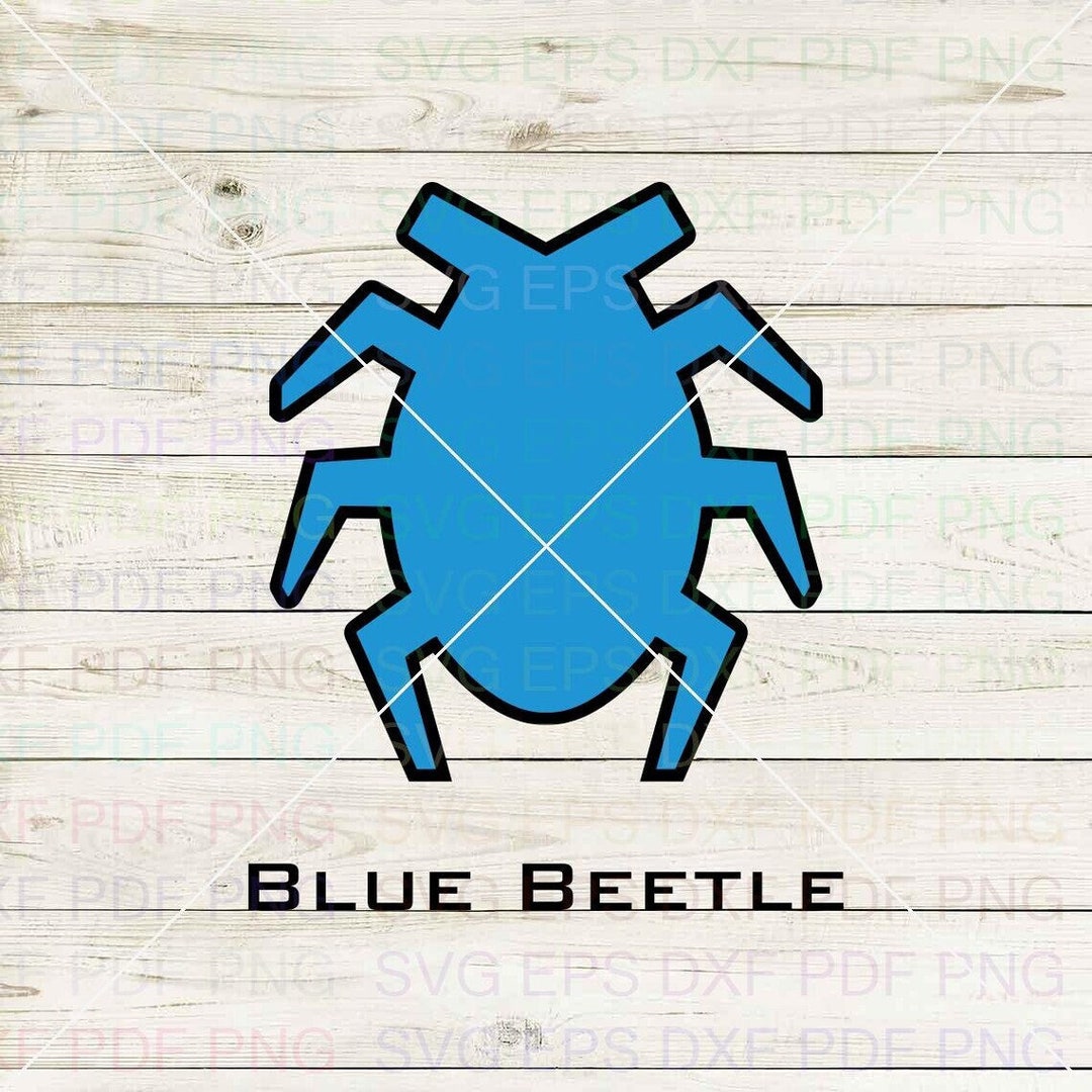 Blue_beetle Svg Dxf Eps Pdf Png, Cricut, Cutting File, Vector, Clipart ...