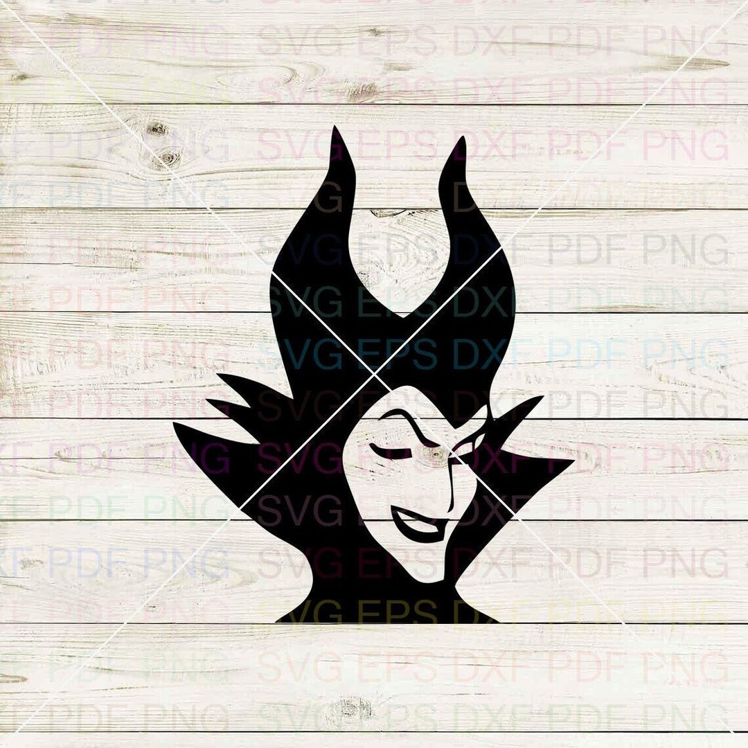 Maleficent_silhouette_008 Svg Dxf Eps Pdf Png, Cricut, Cutting File ...