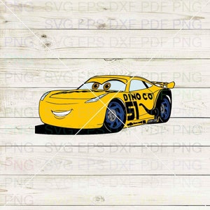 Cruz_ramirez_car_cars_015 Svg Dxf Eps Pdf Png, Cricut, Cutting File ...