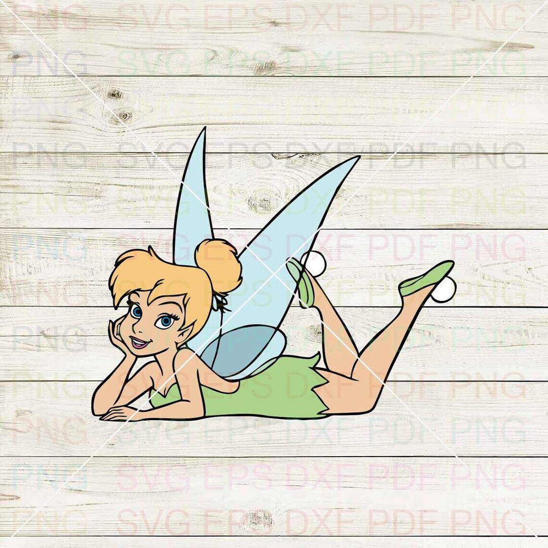Tinker_bell_003 Svg Dxf Eps Pdf Png, Cricut, Cutting File, Vector ...