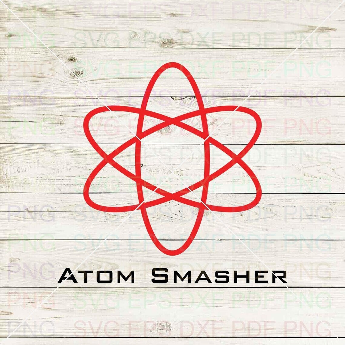 Atom_smasher Svg Dxf Eps Pdf Png, Cricut, Cutting File, Vector, Clipart ...