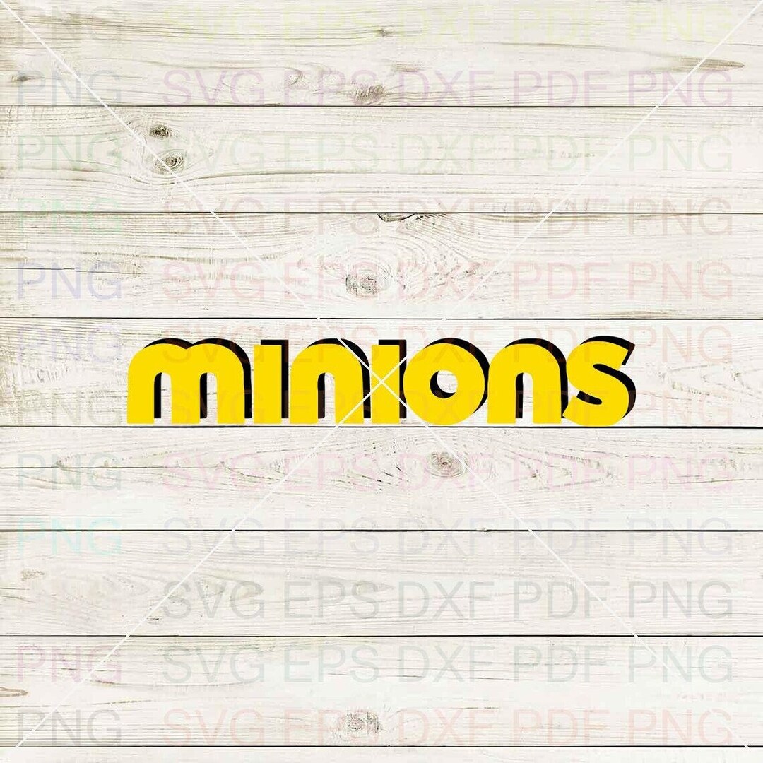 Minions_001 Svg Dxf Eps Pdf Png, Cricut, Cutting File, Vector, Clipart ...