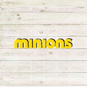 Minions_001 Svg Dxf Eps Pdf Png, Cricut, Cutting File, Vector, Clipart ...