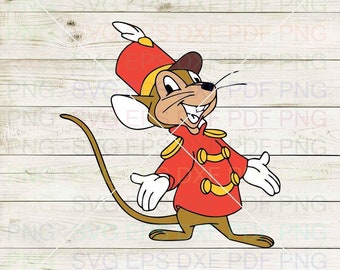 Timothy_mouse_say_hi_dumbo Svg Dxf Eps Pdf Png, Cricut, Cutting File ...