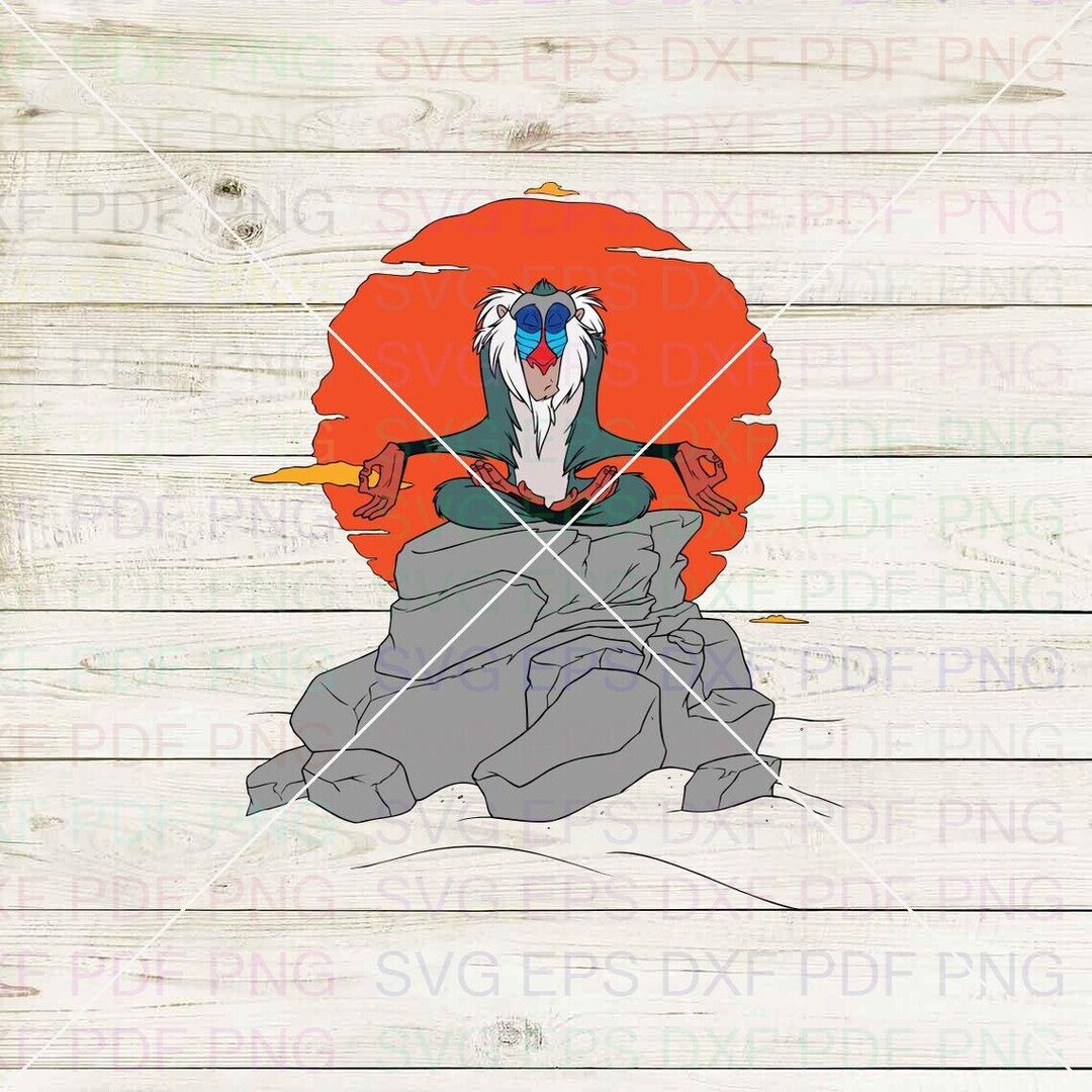 Rafiki_the_lion_king_016 Svg Dxf Eps Pdf Png, Cricut, Cutting File ...