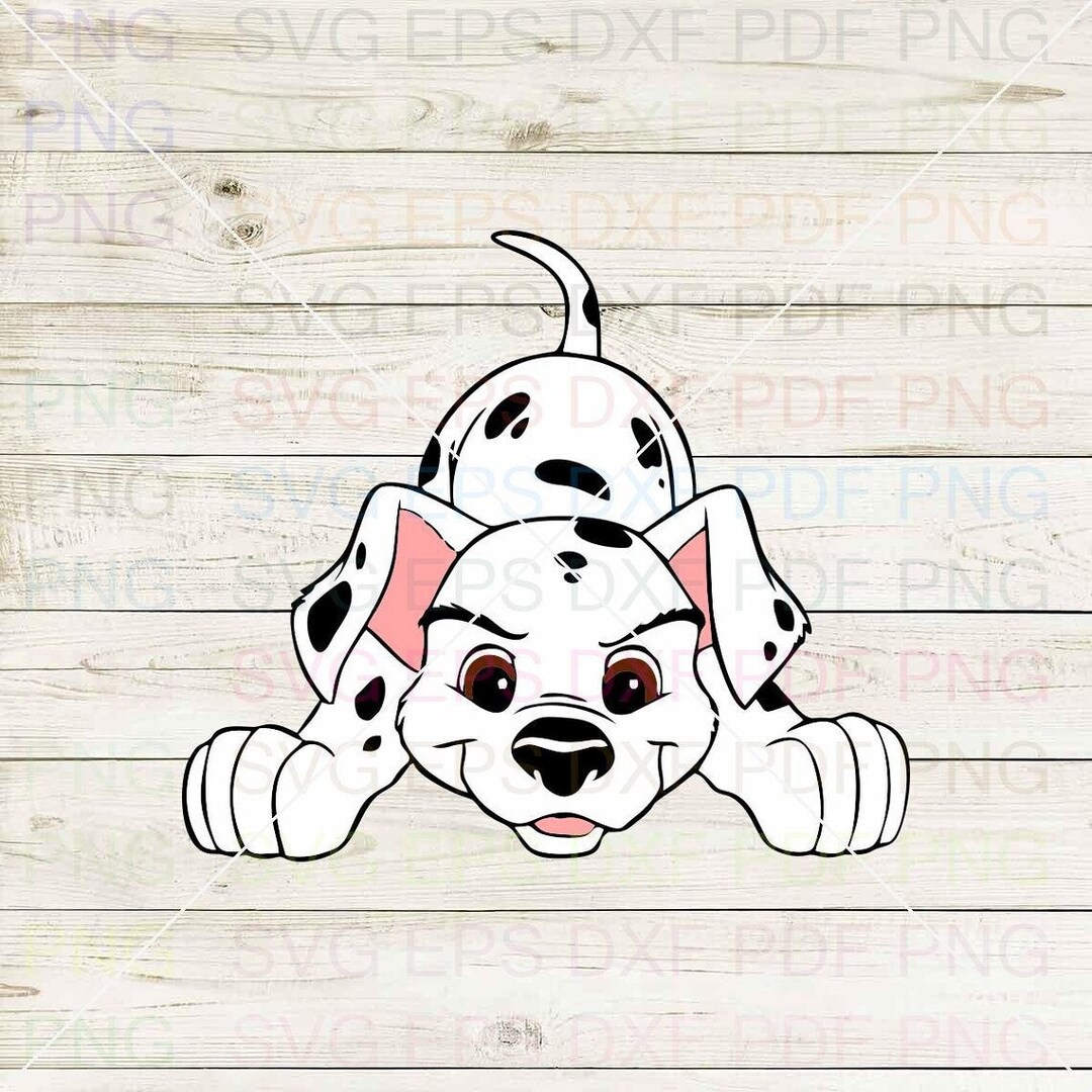 Cute_puppy_puppies_101_dalmatians_003 Svg Dxf Eps Pdf Png, Cricut, Cutting File, Vector, Clipart ...