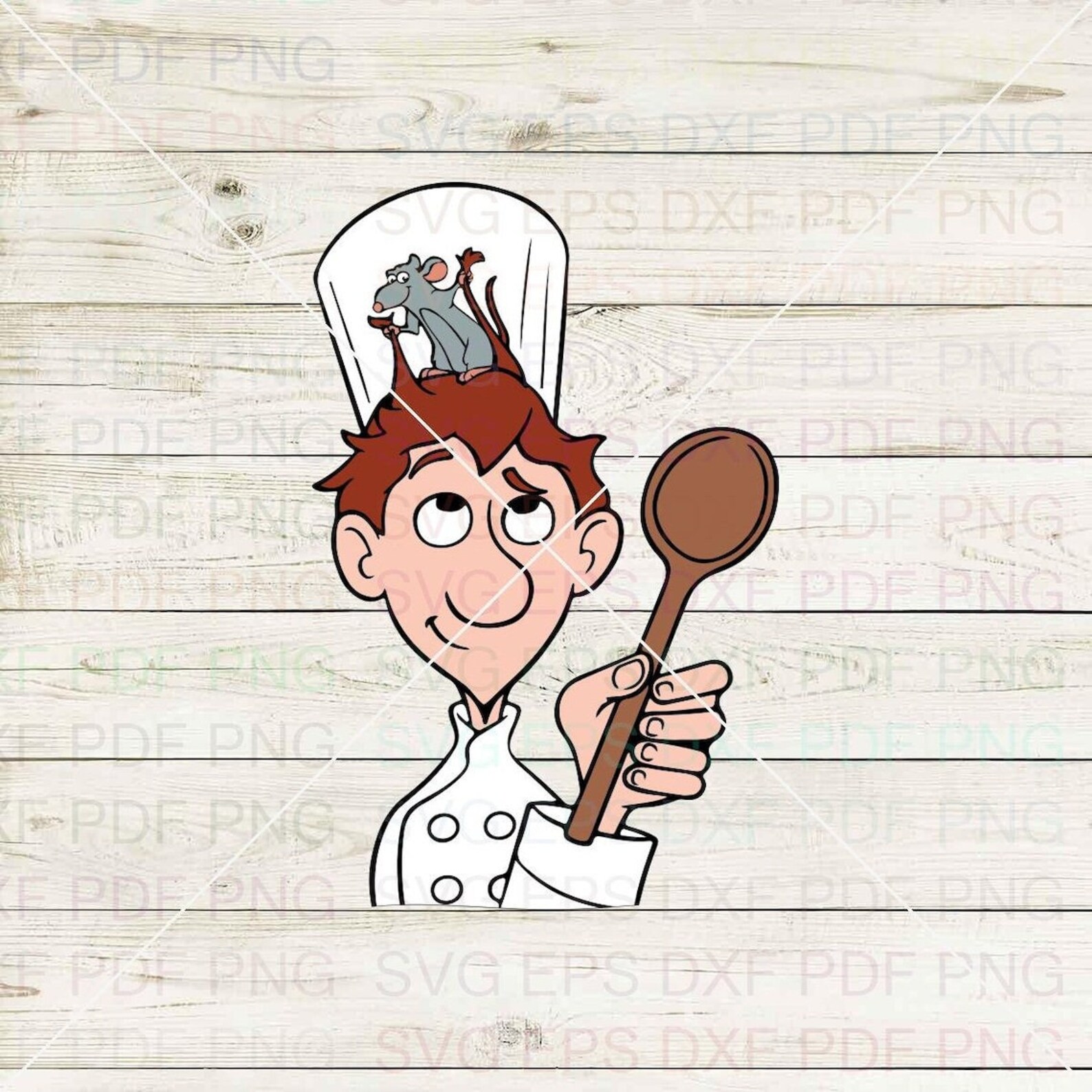Linguini_and_remy_mouse_ratatouille_013 Svg Dxf Eps Pdf Png, Cricut ...