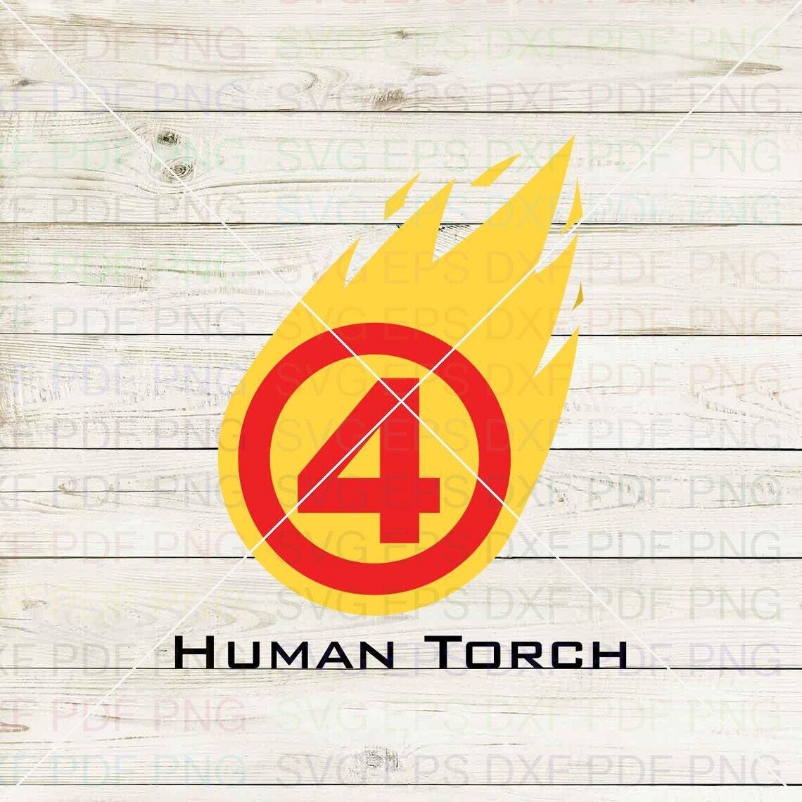 Human_torch Svg Dxf Eps Pdf Png, Cricut, Cutting File, Vector, Clipart ...