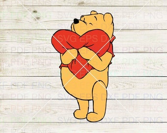 Baby_piglet_cheering_winnie_the_pooh Svg Dxf Eps Pdf Png, Cricut ...
