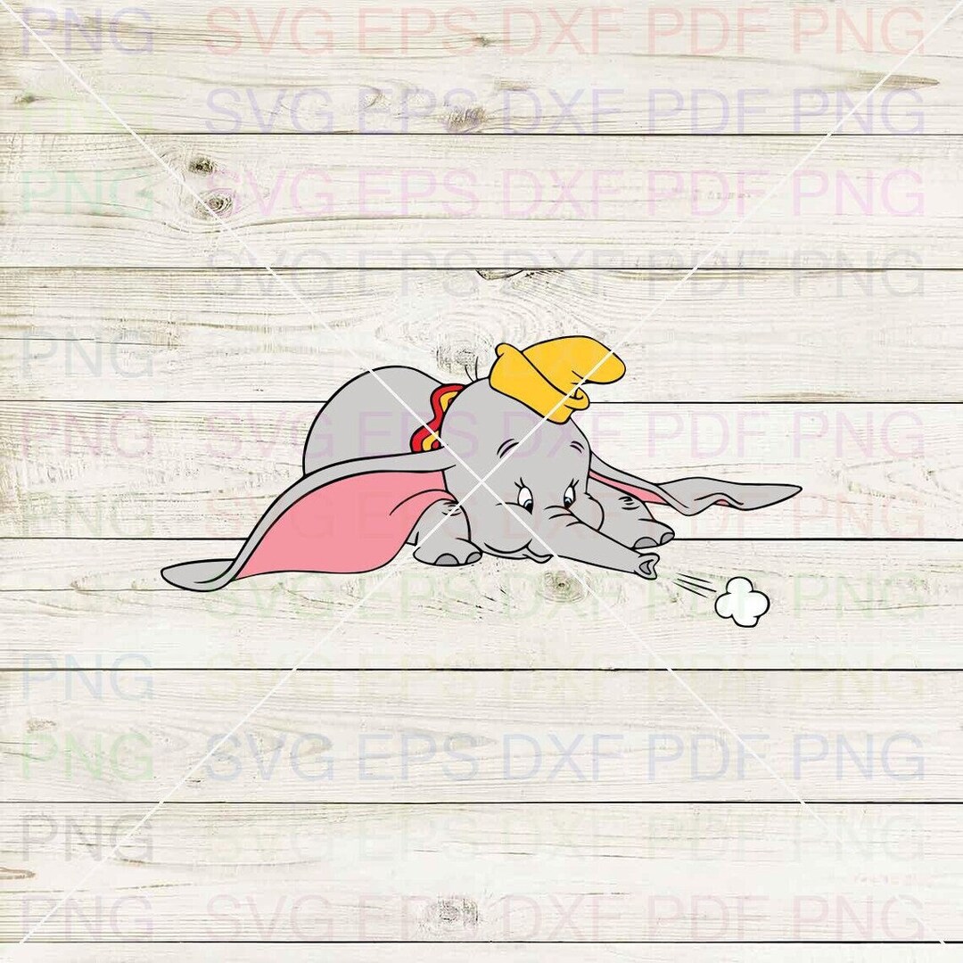 Dumbo_033 Svg Dxf Eps Pdf Png, Cricut, Cutting File, Vector, Clipart ...