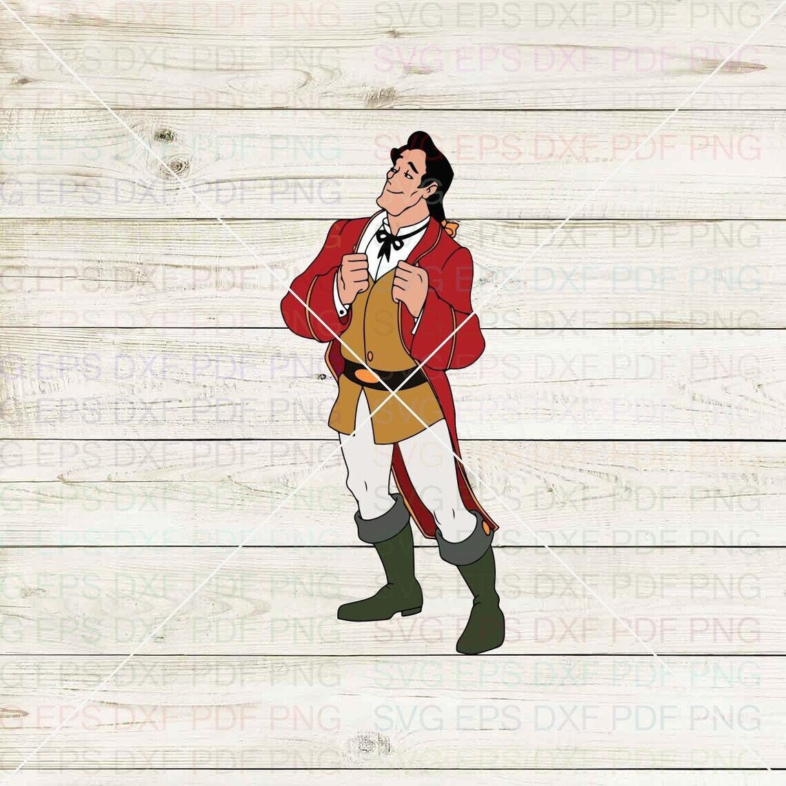 Gaston_lefou_beauty_and_the_beast_017 Svg Dxf Eps Pdf Png, Cricut ...