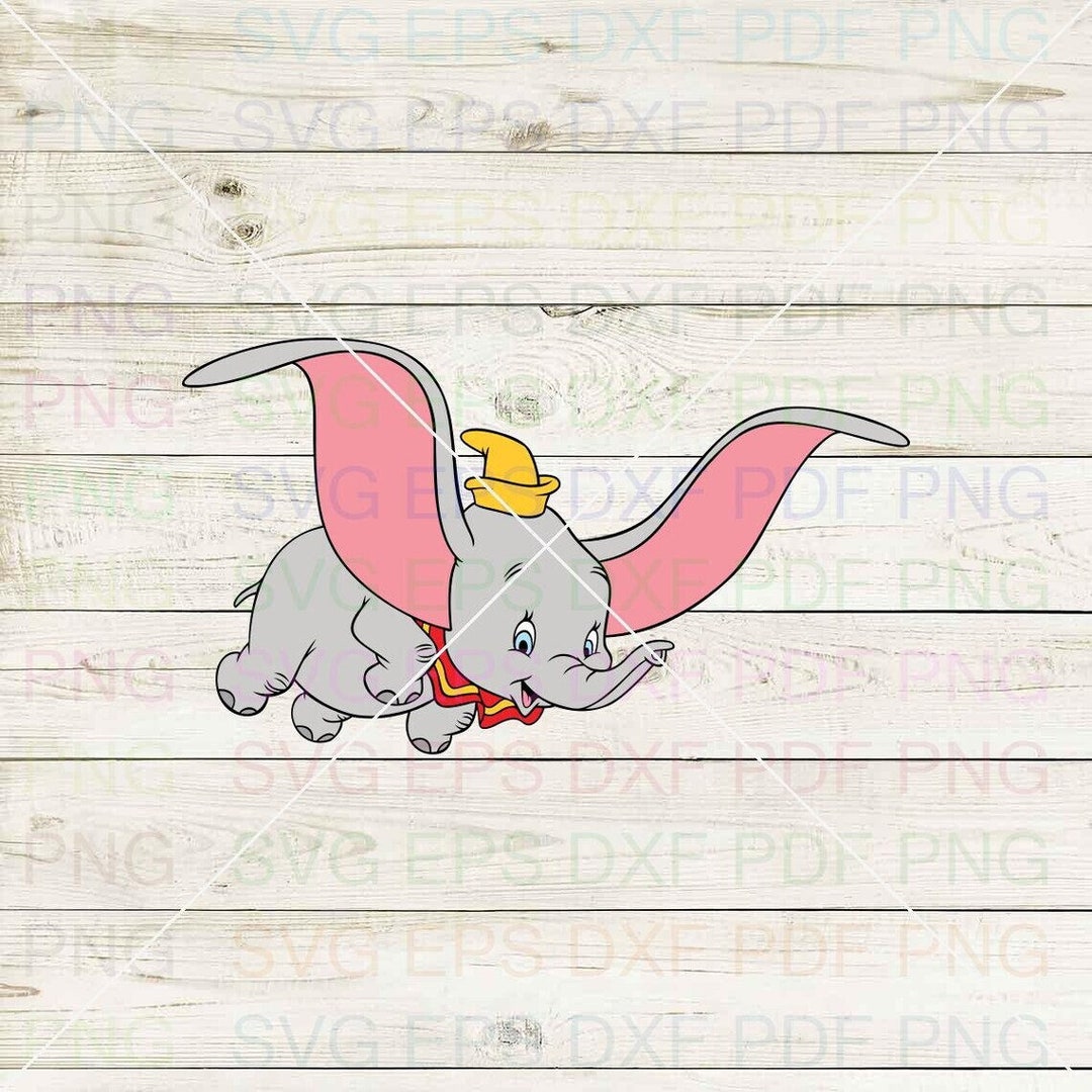 Dumbo_030 Svg Dxf Eps Pdf Png, Cricut, Cutting File, Vector, Clipart ...